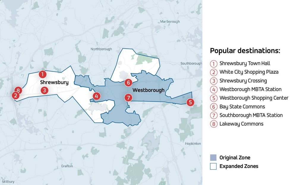 Via WRTA | On-Demand Rideshare in Westborough and Shrewsbury powered by Via
