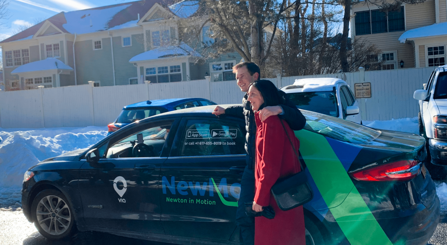 NewMo, the Via-powered Boston area microtransit program, celebrates ...