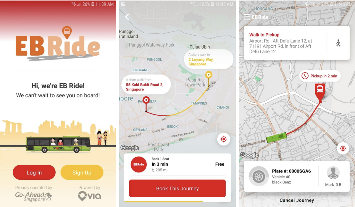 How do bus drivers get to work? In Singapore, they hail a ride.