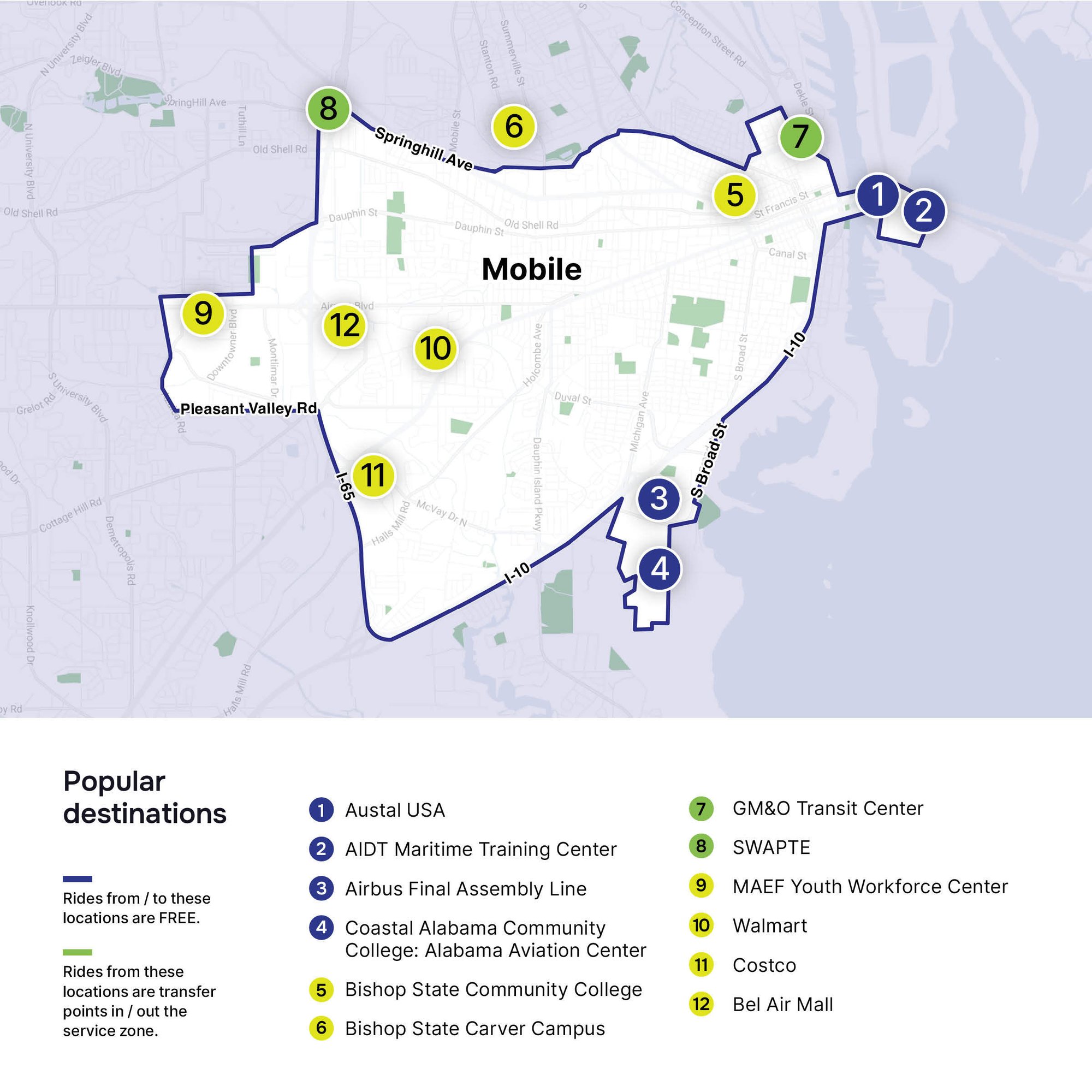 MoGo | On-demand shared rides around Mobile, AL