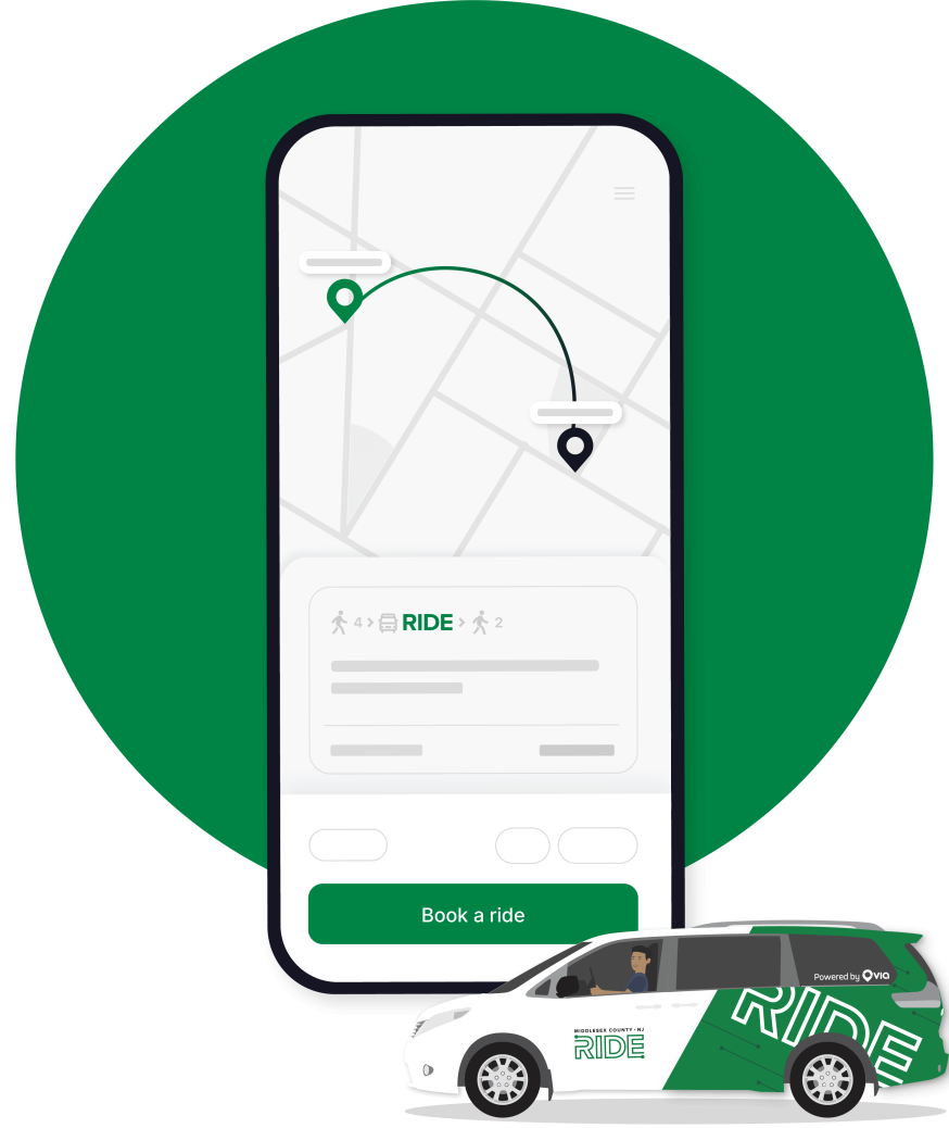 Middlesex County RIDE On Demand | On-Demand Rideshare in New Brunswick, NJ